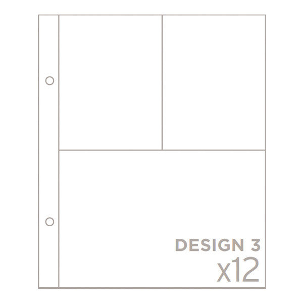 6x8 Photo Pocket Pages - Design 3 - Scrapbook Supplies – Becky Higgins